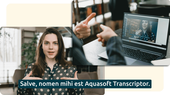 Audio / Video rein Text und Video raus - AquaSoft Transcriptor