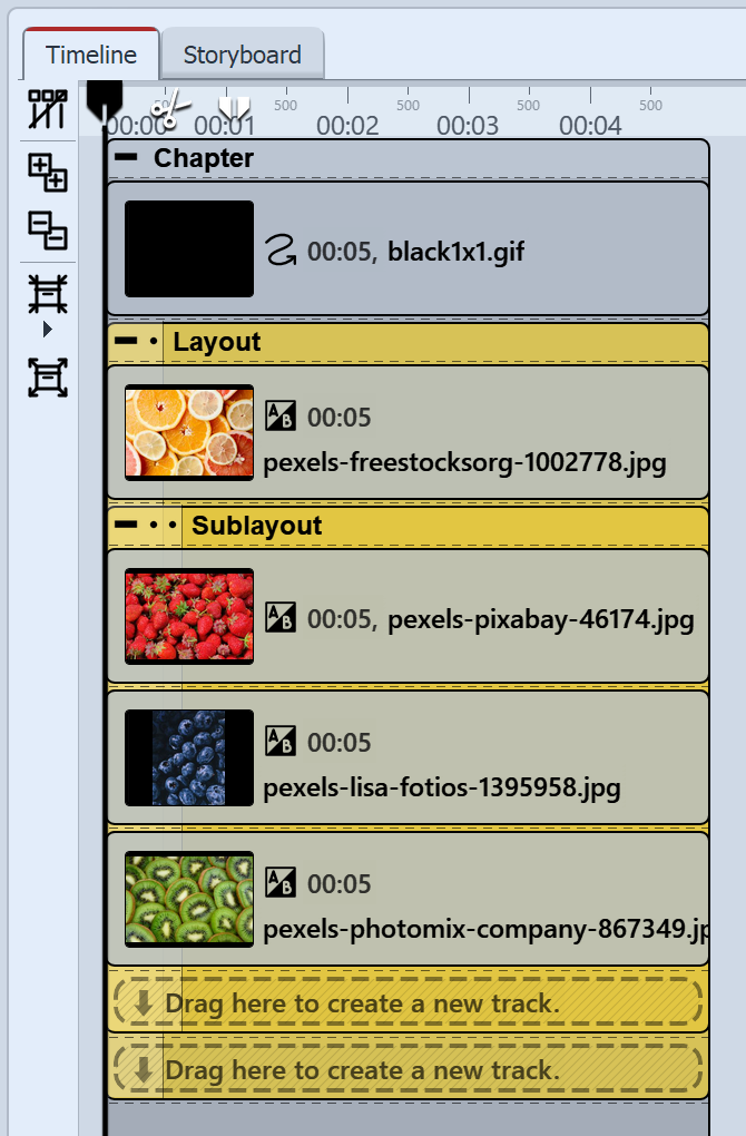 Object effects > Layout and sublayout - Stages 2023